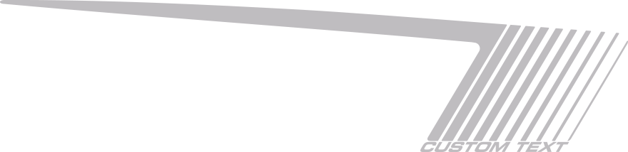 Chevy Camaro Rear Quarter Hockey (COPO) Stripes : Vinyl Decal Graphic ...