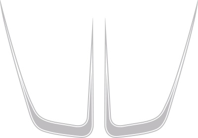 Dodge Charger Hood Scallop Accents : Vinyl Decal Graphic Striping Kit ...